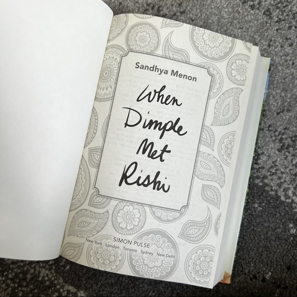 Sandhya Menon | Other | When Dimple Met Rishi Book Ya Novel Young Adult ...